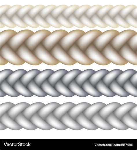Seamless Woven Braid Royalty Free Vector Image