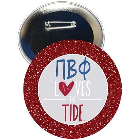 Pi Beta Phi Alabama Game Day Button 402 Etsy