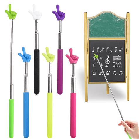 6 PCS Pointer Stick For Classroom Teacher Pointer Retractable Stick For Classroom Whiteboards