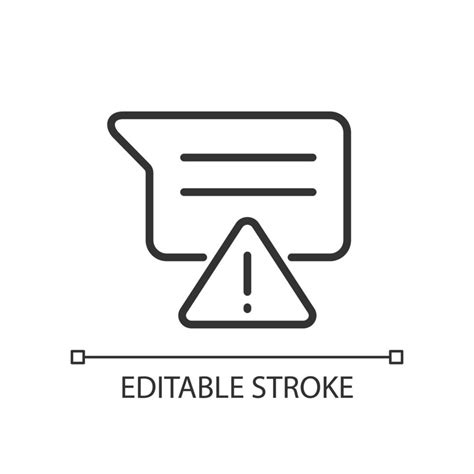 el mensaje no se envía icono lineal perfecto de píxeles fallo de comunicación error del