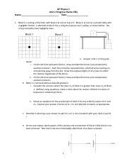 2021 Unit 2 Progress Checks FRQ Pdf AP Physics 1 Unit 2 Progress Checks FRQ Name Date 1 Block