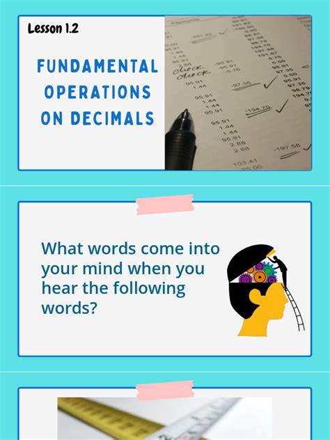 Decimals For Business Basics Pdf Decimal Elementary Mathematics