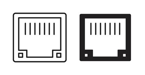 Tcp Icon Set Black Filled And Outlined Style 50221700 Vector Art At