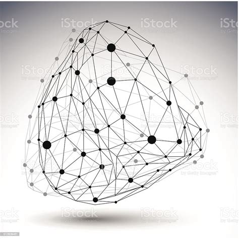 추상적임 기술 3 D 벡터 일러스트레이션 원근 그림 0명에 대한 스톡 벡터 아트 및 기타 이미지 0명 2차 도형 3차원 형태 Istock