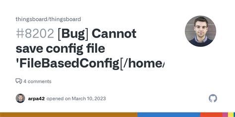Bug Cannot Save Config File Filebasedconfig Homethingsboardconfigjgitconfig · Issue