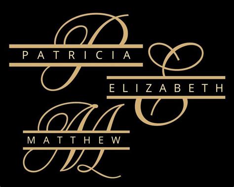 Fancy Monogram Svg Fancy Alphabet Svg Luxurious Script Svg Monogram