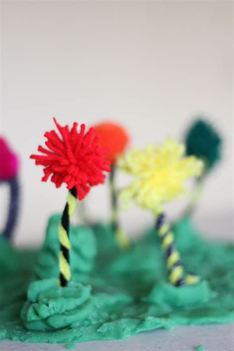 Truffula Tree Craft From The Lorax The Lorax Tree Crafts Truffula Trees