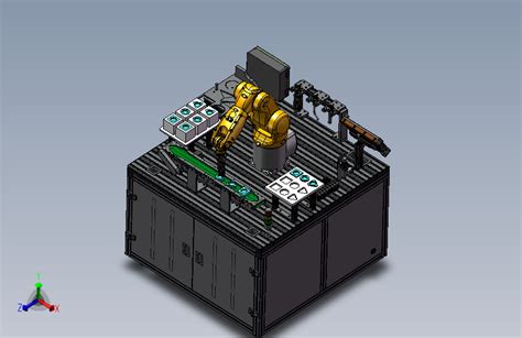 工业机器人综合实训教育平台三维sw模型 solidworks 2016 模型图纸下载 懒石网