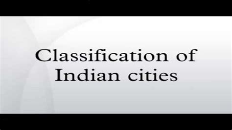 Functional Classification Of Indian Cities Gktoday