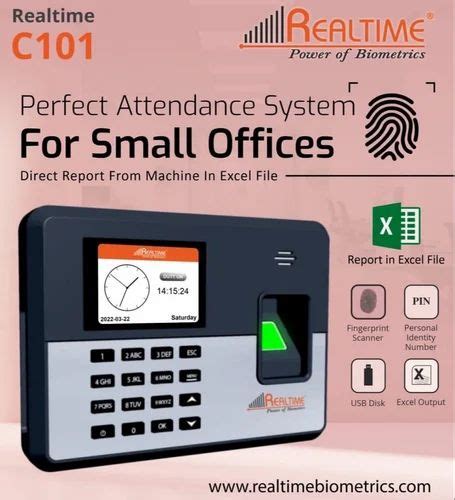 Realtime C101 Biometric Attendance System Finger At ₹ 2700 Piece In Panchkula