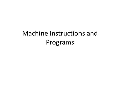 Basic Arithmetic Instruction Execution And Program Pdf