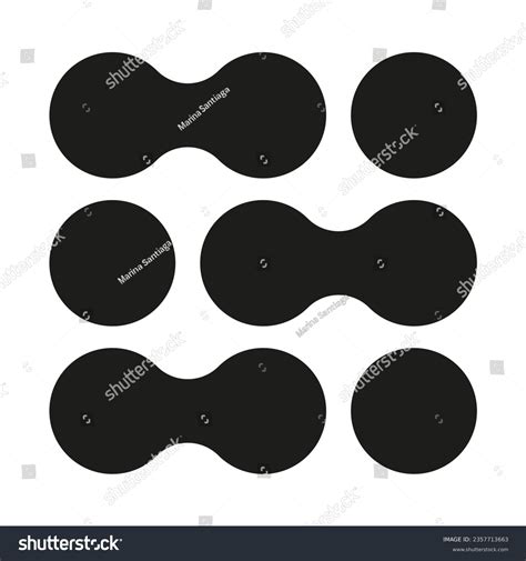 Metaball Vector Icon Connected Dots Black Stock Vector Royalty Free 2357713663 Shutterstock
