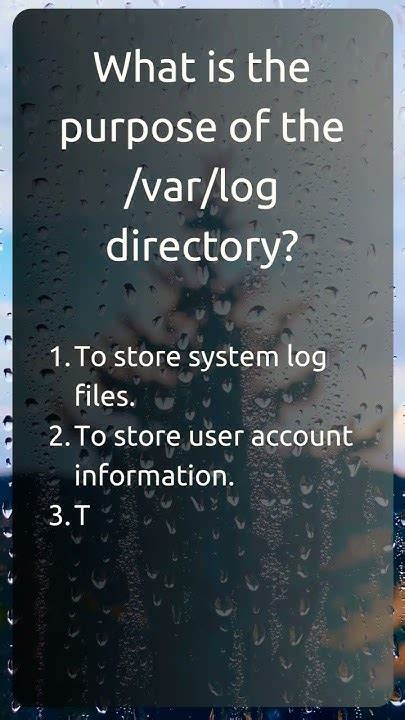 Log Directory In Linux Interview Interviewquestions Exam Linux