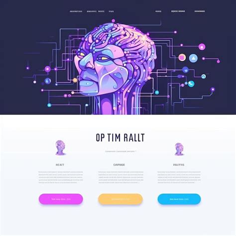Premium Photo Artificial Intelligence Ai Landing Page