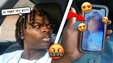 I Set His Ex Gf As My Lock Screen Prank Hilarious Youtube