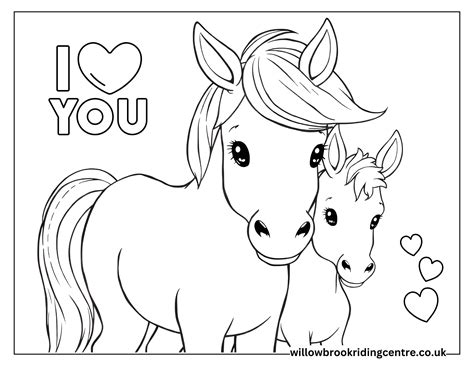 Printable Foal Coloring Pages 2025