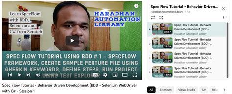 Selenium Cjavatestngnunitjunitspecflowjenkinscucumber Specflow Tutorial Behavior