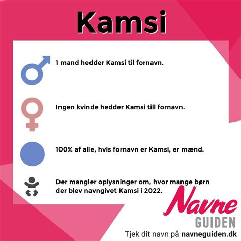 Kamsi Statistik Betydning Popularitet Navneguiden Din Guide Til