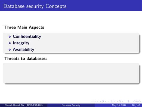Database Security Ppt