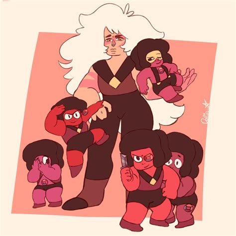 Team Homeworld Jasper And The Ruby Squad Dollisuu Deviantart Com Steven Universe Comic