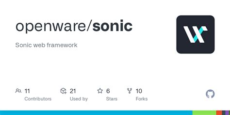 GitHub Openware Sonic Sonic Web Framework