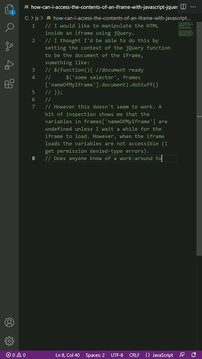 How Can I Access The Contents Of An Iframe With Javascriptjquery