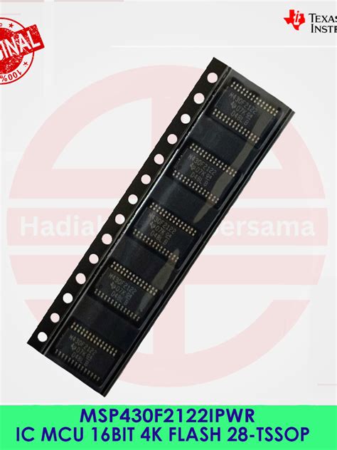Jual MSP430F2122IPWR IC Ultra Low Power Microcontroller 16 BIT 4K Flash Shopee Indonesia