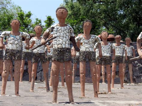 Sculptures Made Of Waste Stock Image Image Of Sculptures