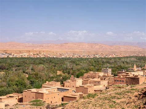 Small Town Near Skoura Morocco Stock Image Image Of Africa Oasis