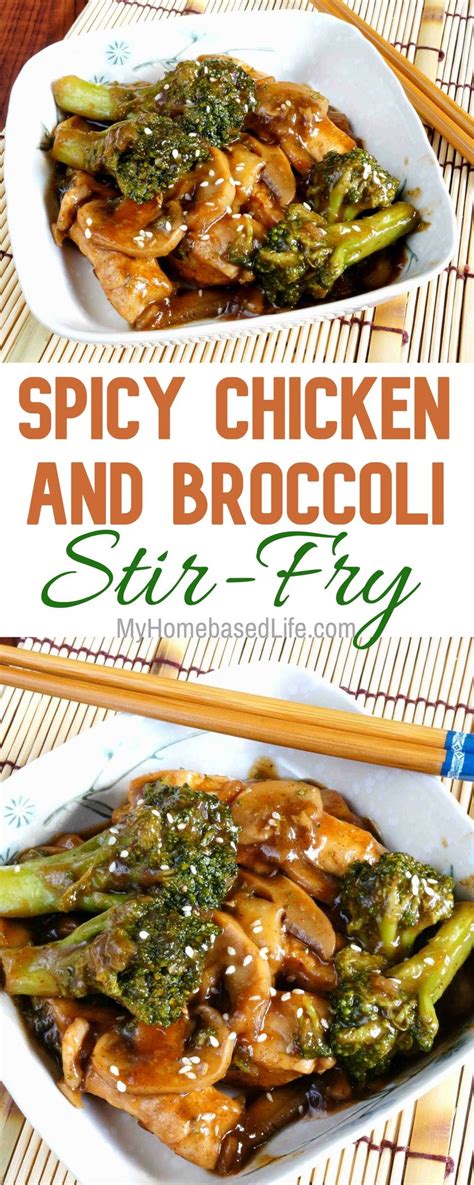 Spicy Chicken And Broccoli Stir Fry Recipe Stir Fry Recipe Chicken Recipe Broccoli And