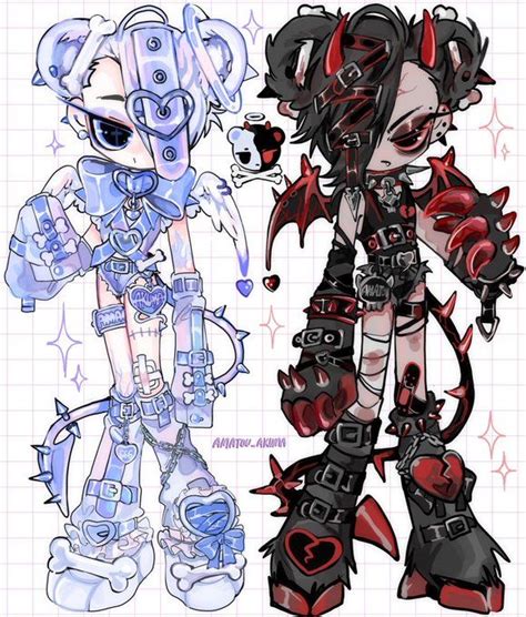 Amatou Akuma Character Design Inspiration Character Art Cute Drawings