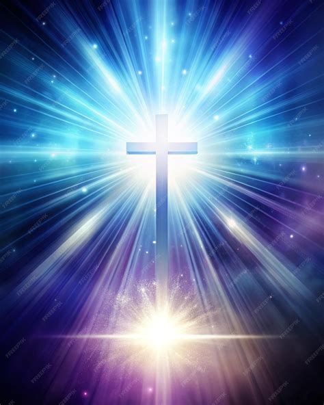 Powerful Depiction Of Jesus Christ On The Cross Symbol Of Faith And