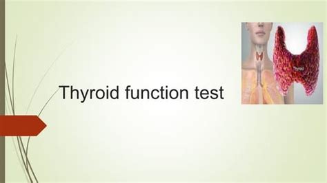 thyroid function tests pdf
