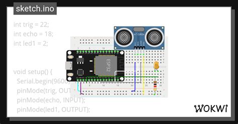 09sensordistancia Wokwi Esp32 Stm32 Arduino Simulator