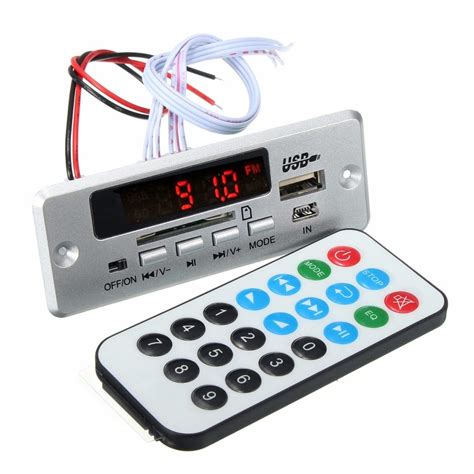 Dc 12v 5v Mp3 Decode Board Led Usb Aux Fm Bluetooth Radio Amplifier With Remote Arduino Tech