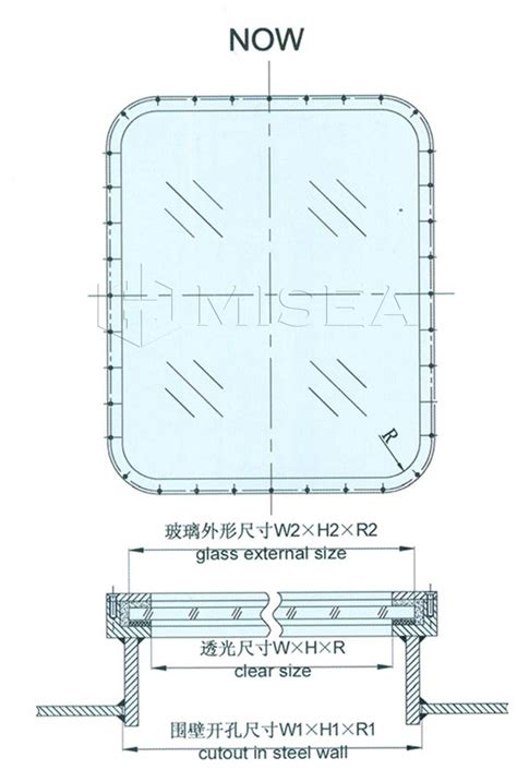 Marine Rectangular Window Marine Equipment Manufacturer Misea Machinery
