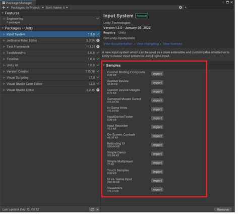 Unity Input System 설치하기 어제와 내일의 나 그 사이의 이야기