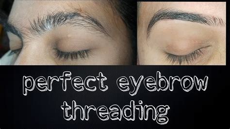 Perfect Eyebrow Threadingtutorialthreadingvlogperfect Shape Youtube