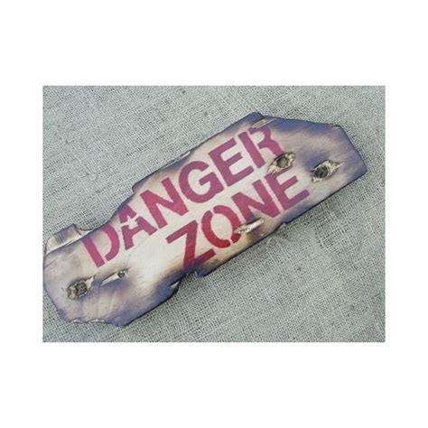 Danger Zone Military Sign Relics Replica Weapons