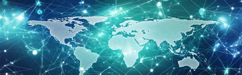 Global Network With Ai Connections And Digital World Map Stock Image