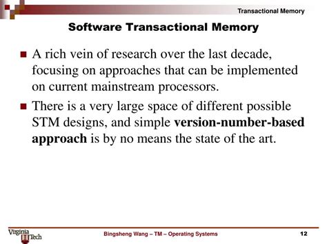 Ppt Transactional Memory Powerpoint Presentation Free Download Id
