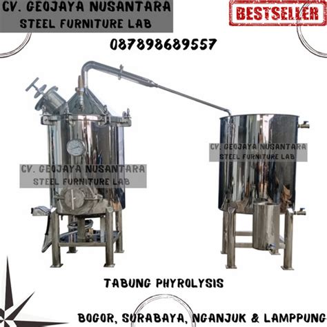 Jual Tabung Pirolisis Stainless Steel 304 100 Liter Kondensor And Tar Collector Kab Bogor