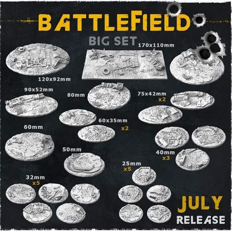 Bases Futuristic Battlefield Themed Futuristic Grimdark Bases