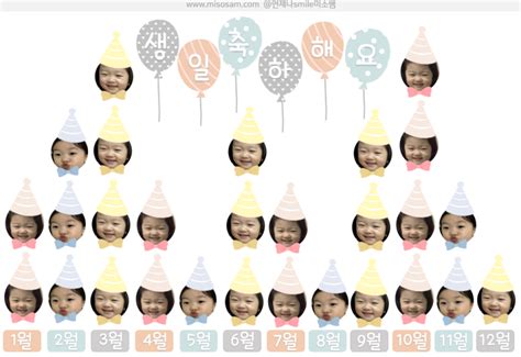 미소쌤 새학기 생일판 도안 생일카드 까지 만들어요 네이버 블로그