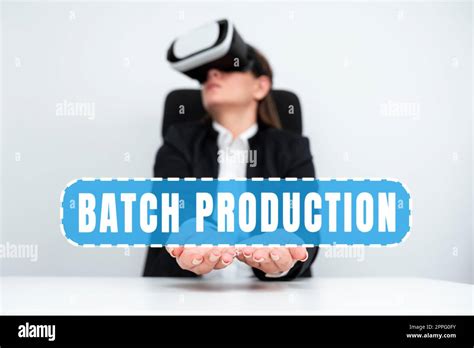 Conceptual Display Batch Production Business Showcase Products Are Manufactured In Groups