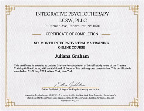 Juliana Graham Lmsw On Linkedin Grateful To Share I Have Completed
