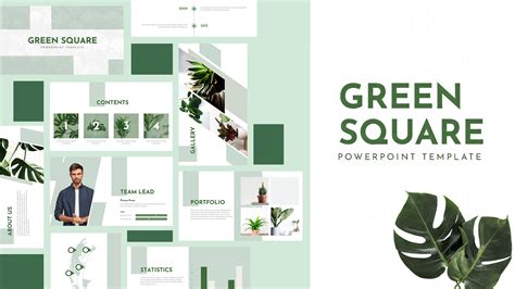 Business Four Square Powerpoint Template And Keynote Slide