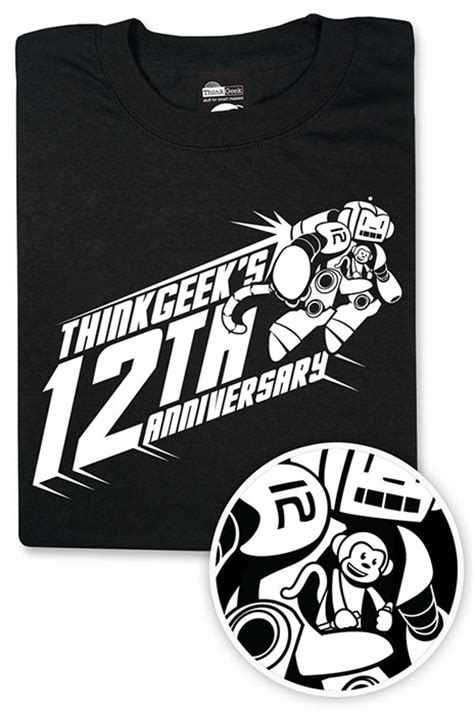 Free Think Geek 12th Anniversary T Shirt Geekalerts