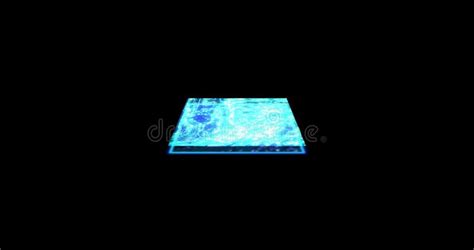 Hologram 3d And Digital Cpu For Information Technology Data Storage Or Cloud Computing Future