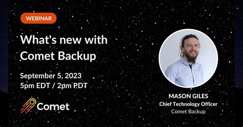 Comet Backup On Linkedin ☄️ Webinar New Features Discussion Join Us